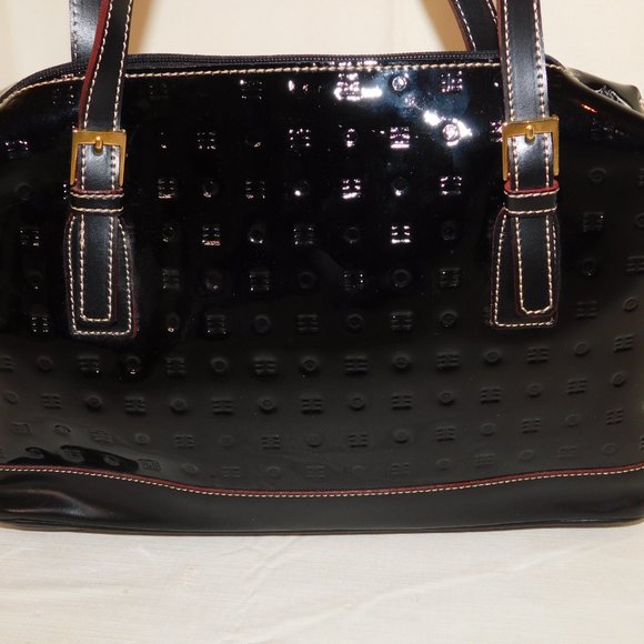 Arcadia | Bags | Arcadia Black Patent Leather Shoulder Bag Purse Made ...